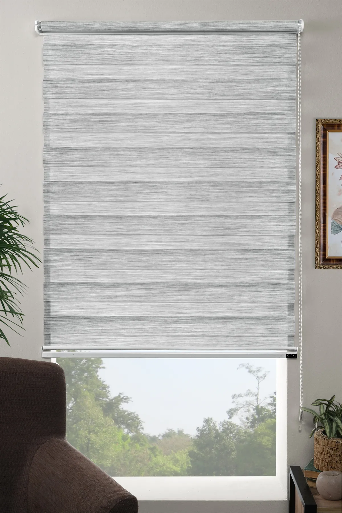 Bambu Zebra Perde Gri - Pierre Cardin Home