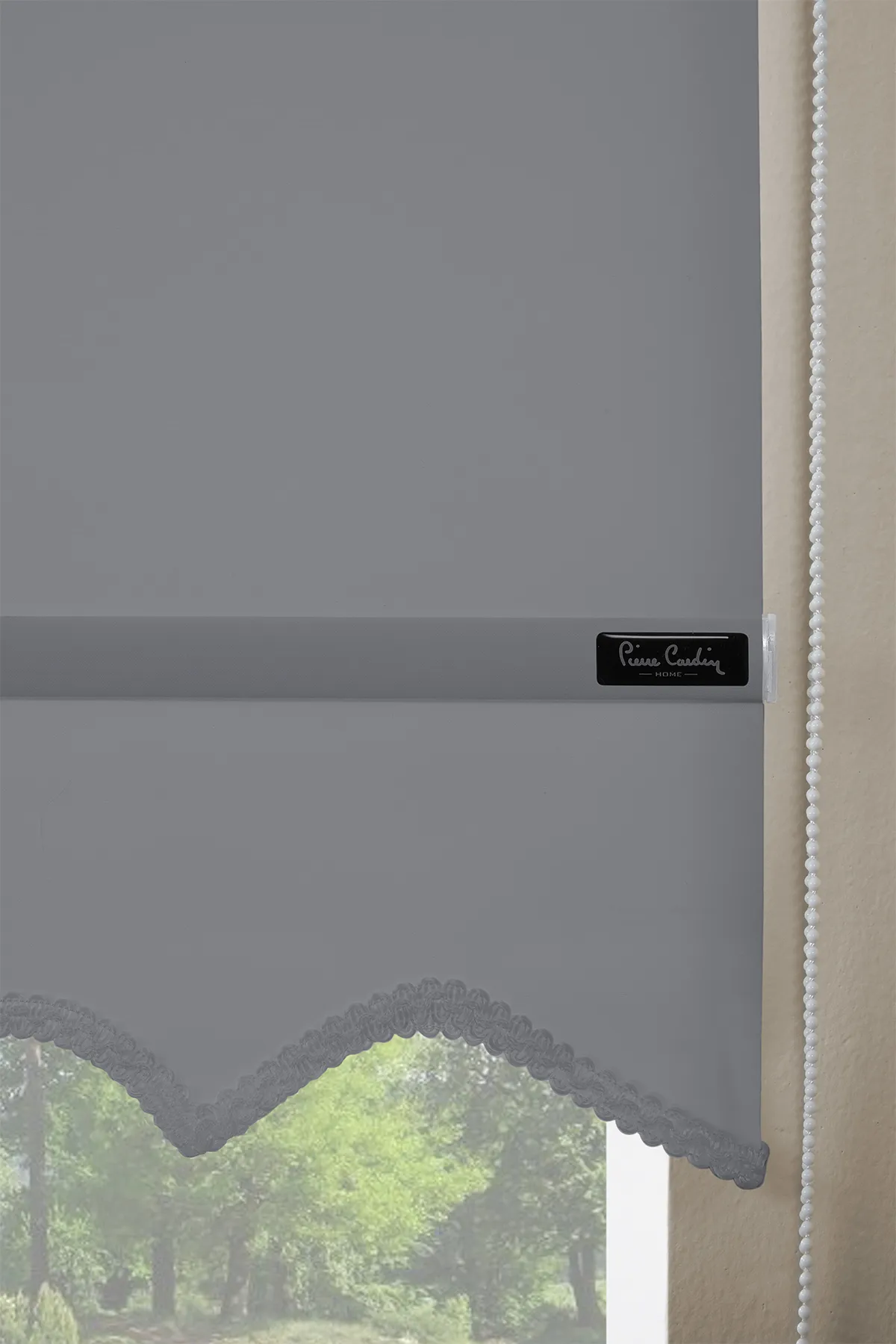 Dilimli Stor Perde Gri - Pierre Cardin Home