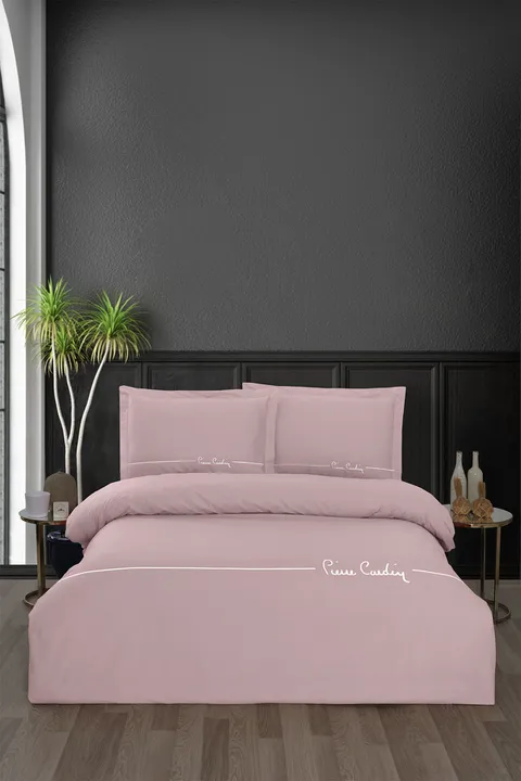 Pierre Cardin Deluxe Pamuk Nevresim Takımı Çift Kişilik Mia Pudra