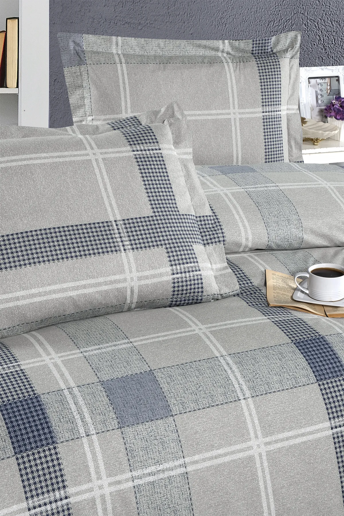 Pierre Cardin Ranforce Nevresim Takımı Çift Kişilik Ecose