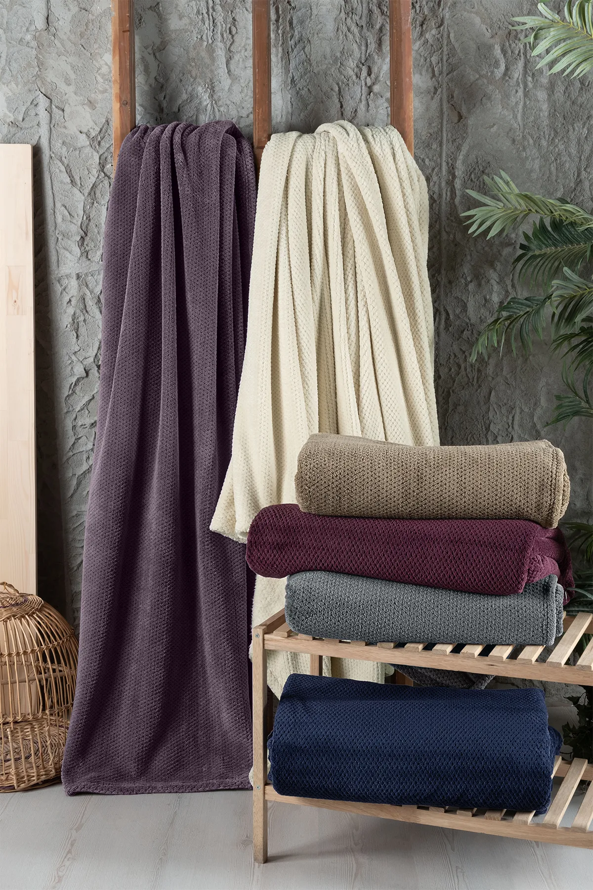 Pierre Cardin Wellsoft Battaniye Çift Kişilik Comfy Kül Moru